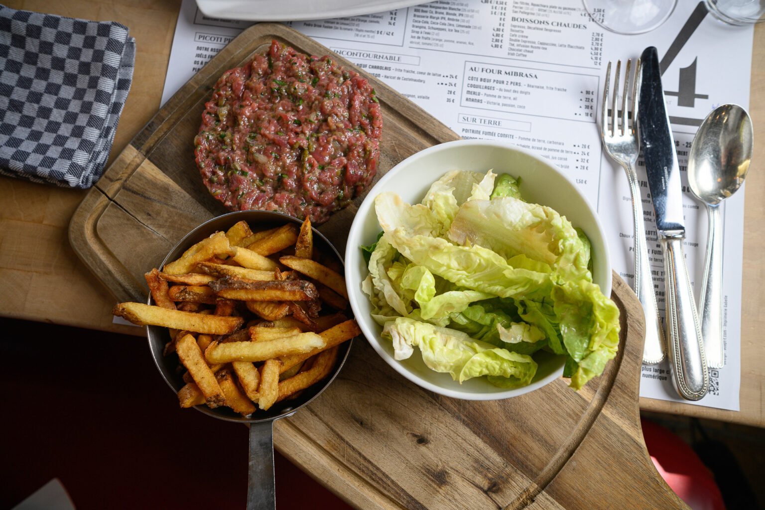 La carte - Brasserie à 4 Temps